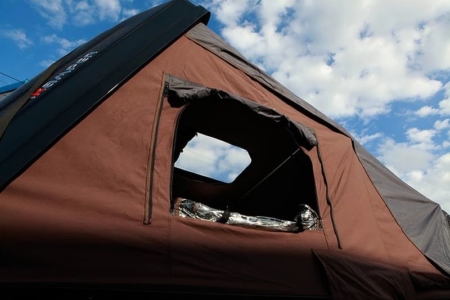 Skycamp rooftop tent by iKamper can be setup in seconds