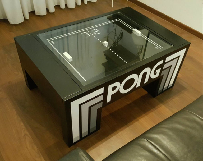 Gerardo Orioli creates real-life Atari Pong coffee table - Homecrux