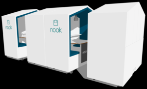 Nook Pod is movable privacy solution for modern workplace