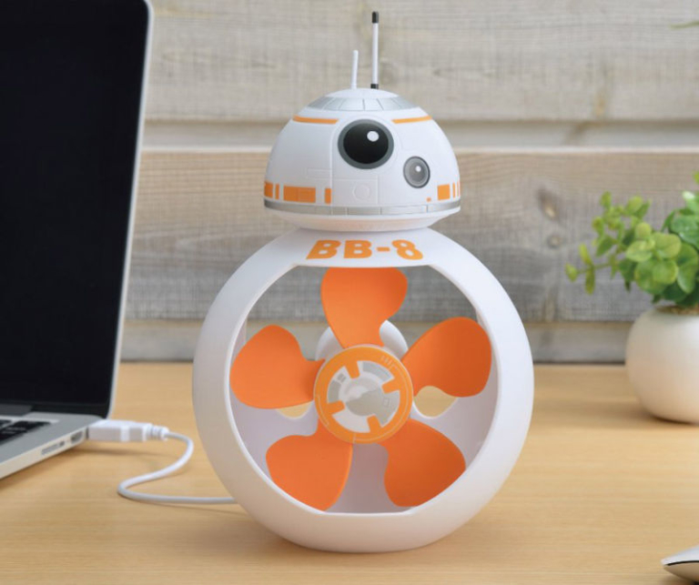 USB-powered BB-8 Droid desk fan for Star Wars fanatics