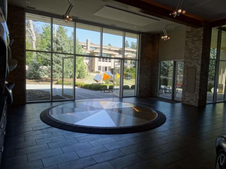 Car turntable is high-end parking solution for cramped spaces