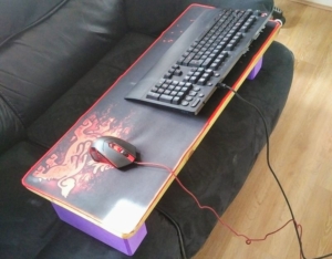 DIY Computer Coffee Table promises countless hours of lazy gaming ...