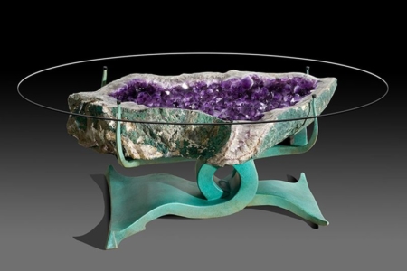 Beautifully Designed Geode Tables by Lawrence Stoller