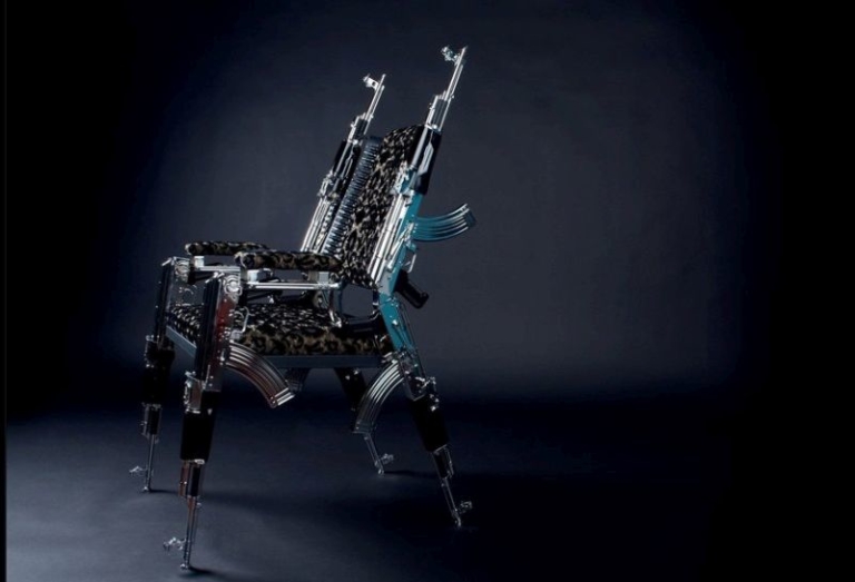 Cool Ideas for Weapon-Inspired Furniture, Lighting and Home Accessories