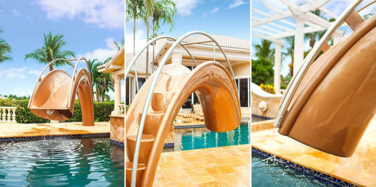 SplinterWorks’ Sculptural Pool Slides for Your Home