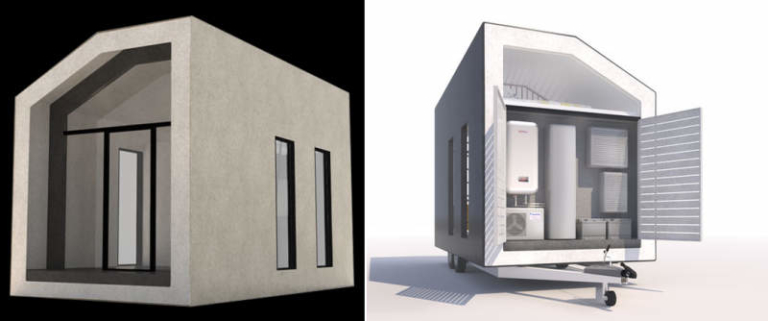 This modular tiny home made from hemp is an affordable housing solution