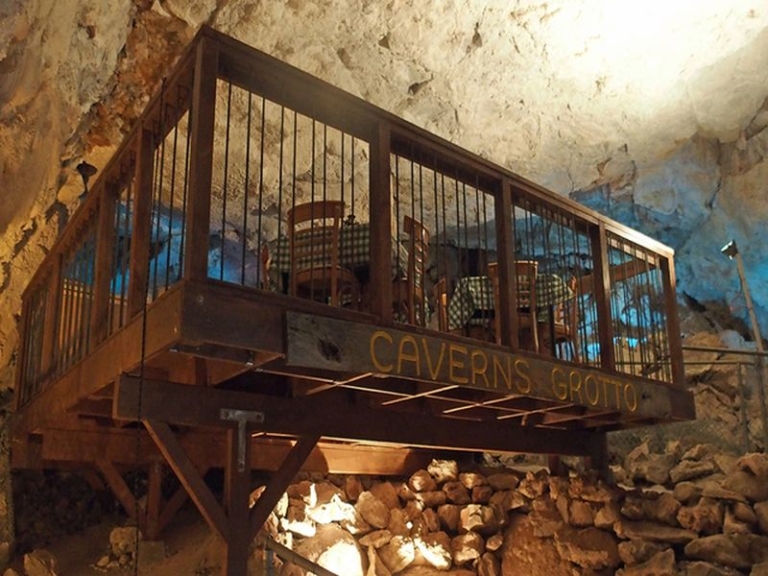 Cavern Grotto lets you dine 200-feet underground in a natural cave