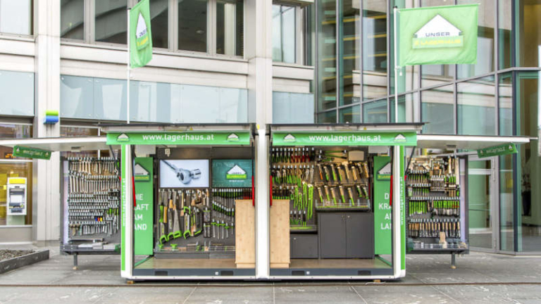 HBT's Cubox is a solar-powered mobile pop-up kiosk