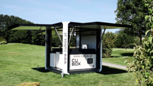 HBT's Cubox is a solar-powered mobile pop-up kiosk