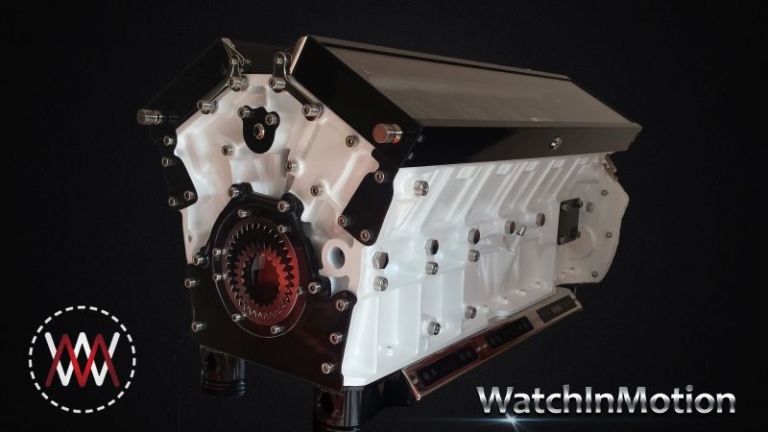 Sports car engine watch winders by Watch in Motion - Torque for your ...