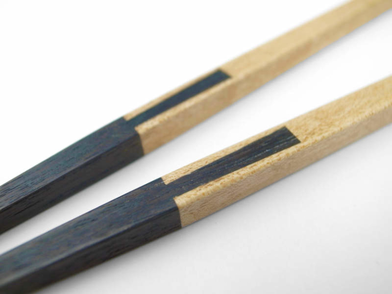 Joint chopsticks feature Japanese traditional wood joinery technique