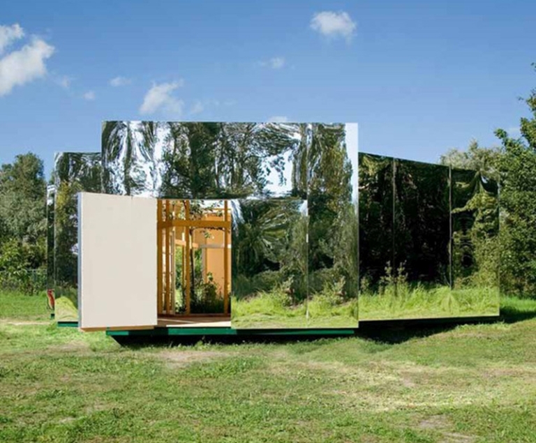 These Mirror Cabins Blend into the Surrounding Landscape to go Invisible