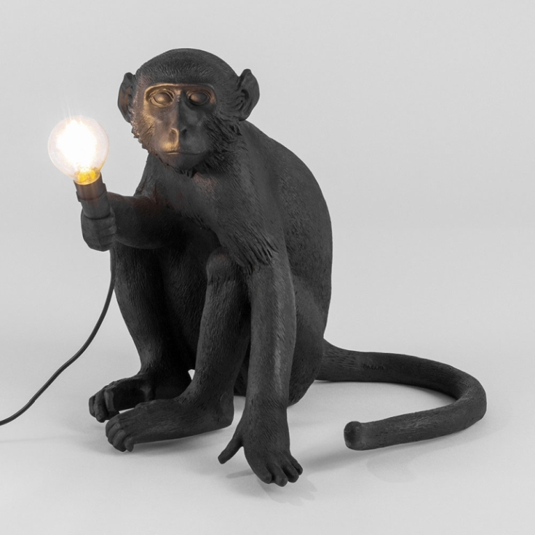 Light up your home with the monkey lamp by Seletti