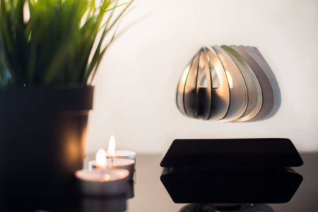 Spirale, the world’s first levitating candle holder defies gravity
