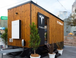 Tesla Tiny House promotes off-grid living with its home on wheels