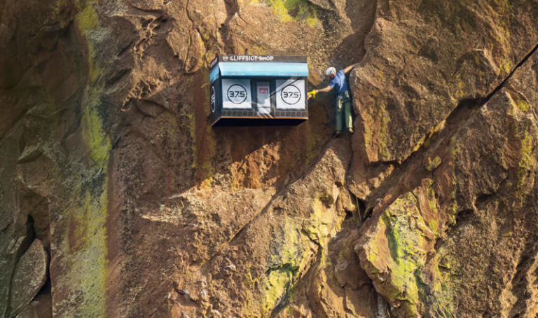 Cliffside shop: World’s remotest pop-up store on Bastille Wall, Colorado