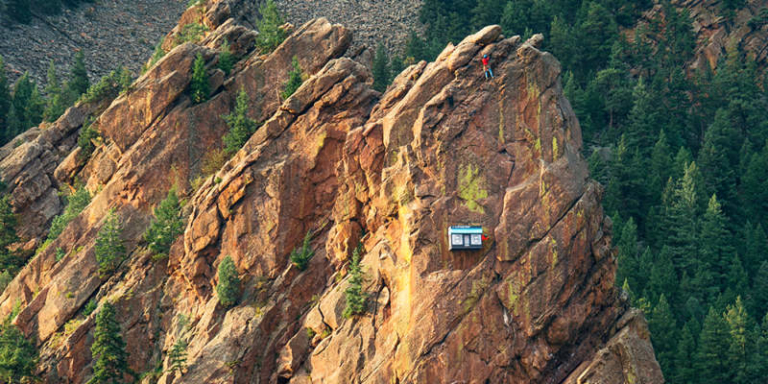Cliffside shop: World’s remotest pop-up store on Bastille Wall, Colorado