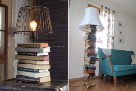 Creative ways to decorate your home with old books
