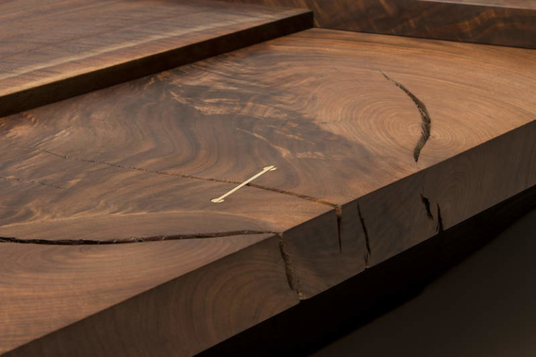 Strike-Slip table by Taylor Donsker can be split into two halves