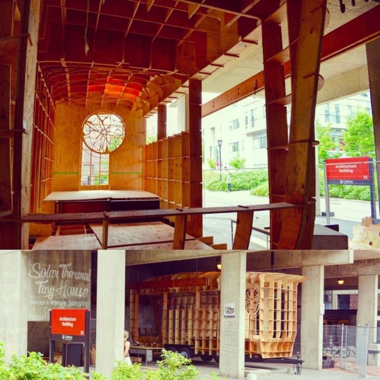 Famous Hobbit van builder strikes again with solar-thermal tiny house