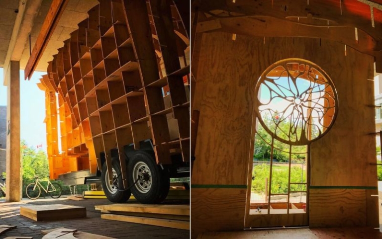 Famous Hobbit van builder strikes again with solar-thermal tiny house