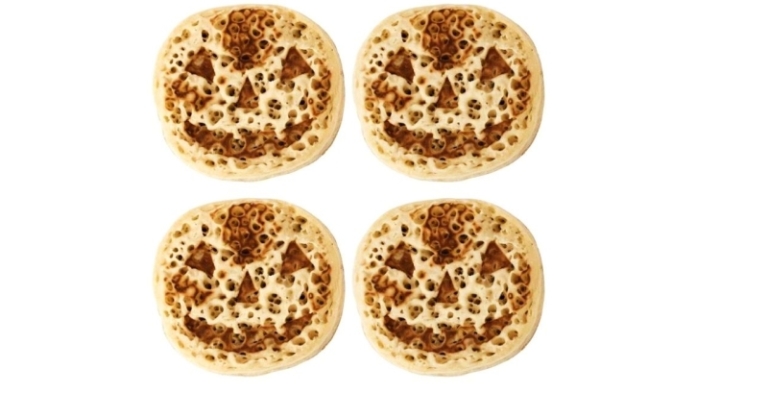 Asda's spooky crumpets for upcoming Halloween