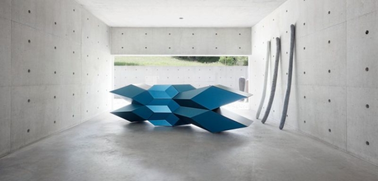 GG-loop’s Zephyrus sideboard has seven geometric modules