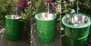 Italian designer recycles industrial barrels into aesthetic home furniture
