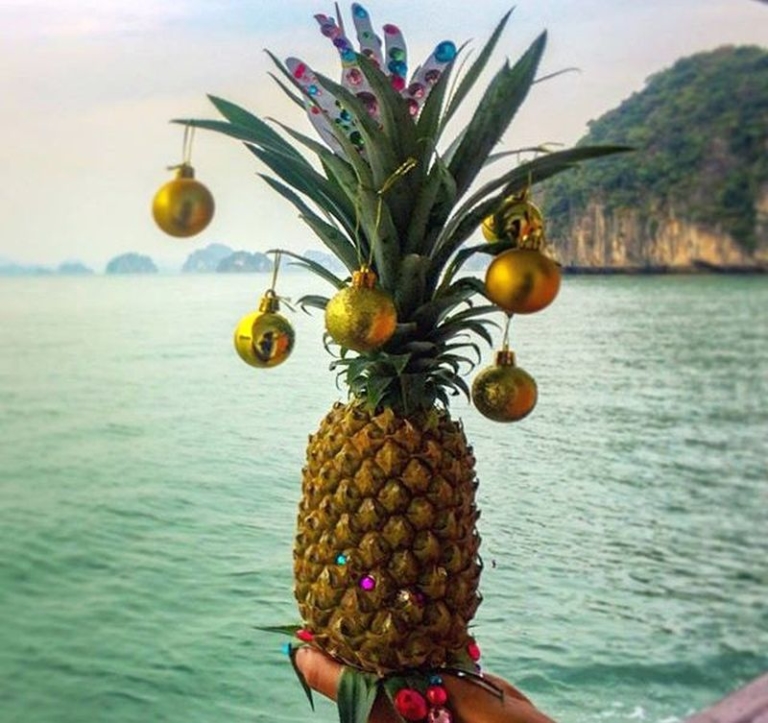 Pineapple Christmas Tree for Ones Who Like to Experiment