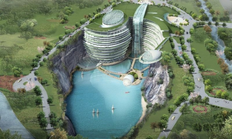 Shimao Wonderland Intercontinental Quarry Hotel Opens in Songjiang ...