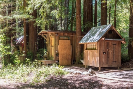 This Boho Style Cabin Comes with its Own Treehouse and Zip Line