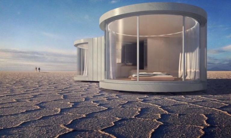 Lumishell prefab pop-up cocoon is your own source of solace & adventure