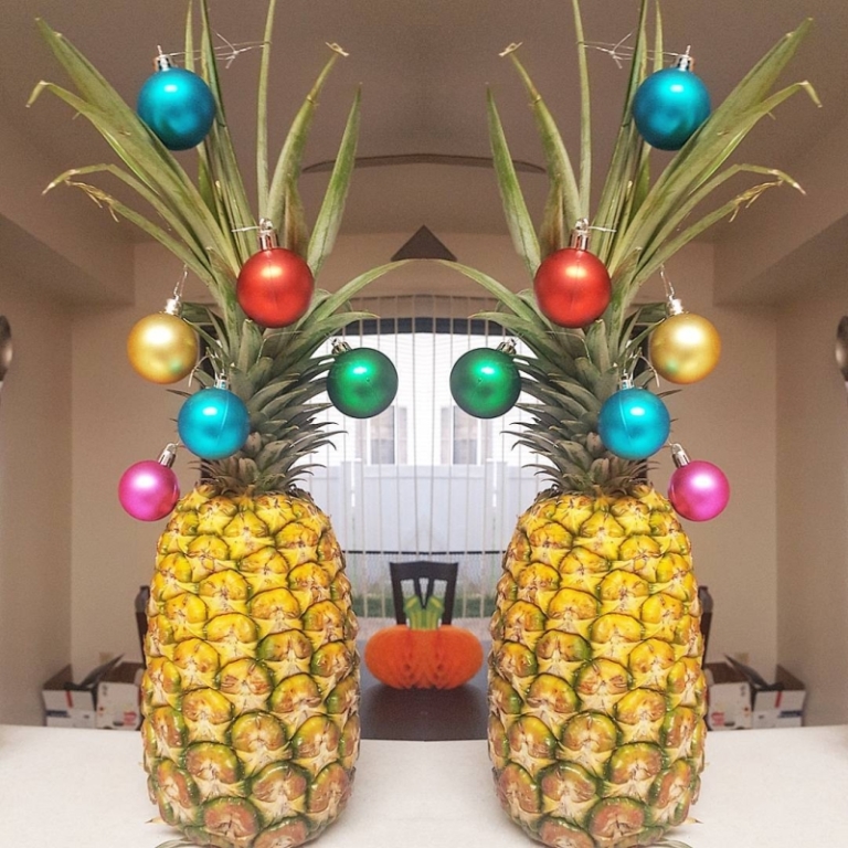 Pineapple Christmas Tree for Ones Who Like to Experiment