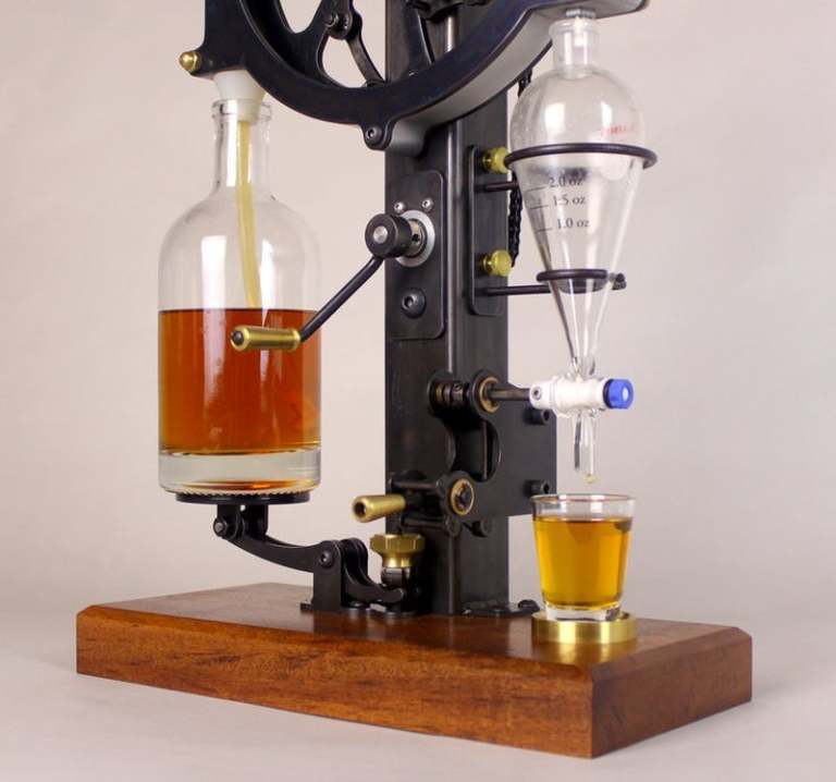 Benjamin Cowden designs a perfect shot-pouring machine