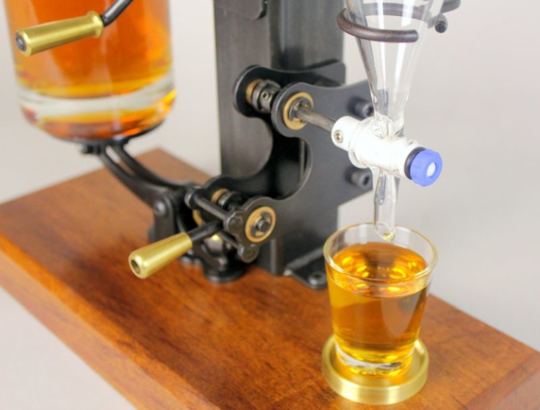 Benjamin Cowden designs a perfect shot-pouring machine