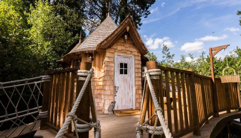 Blue Forest’s fairytale treehouse complete with its own slide