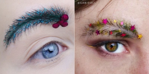 How Many Likes for the Enchanting Christmas Tree Eyebrows?