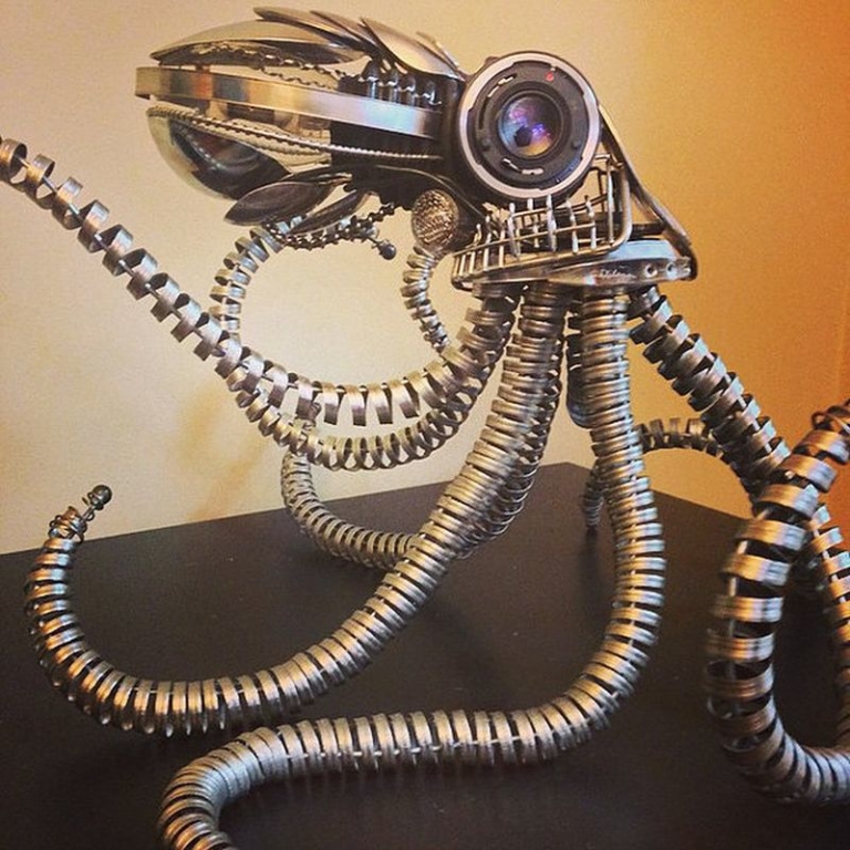 Matt Wilson Turns old Cutlery into Unique Metal Sculptures