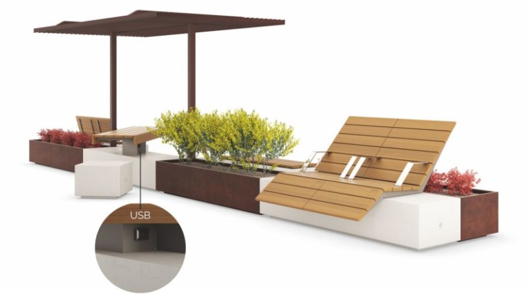 Metalco’s modular urban furniture creates perfect urban environment
