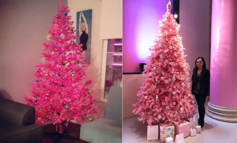 Pink Christmas Trees are all the Rage and We are Big Fans