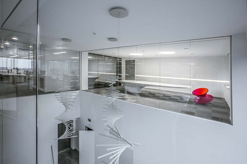 Fabio Gianoli’s Gravity-Defying Meeting Room Table Crafted From KRION