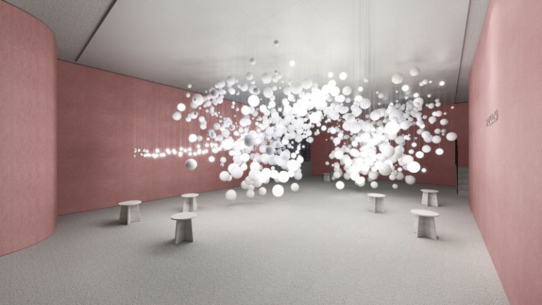 This Interactive Lighting Installation Glows up with Your Breath
