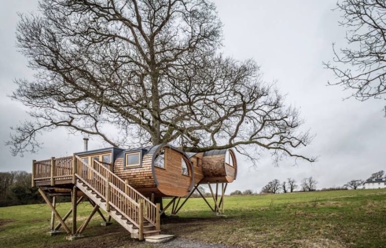 Cheriton Treehouse in Somerset is Dope for Nature Lovers