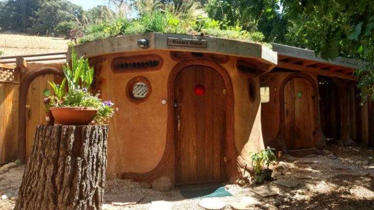 Tiny Cob Houses and Mud Structures by Petaluma Artist Miguel Elliott