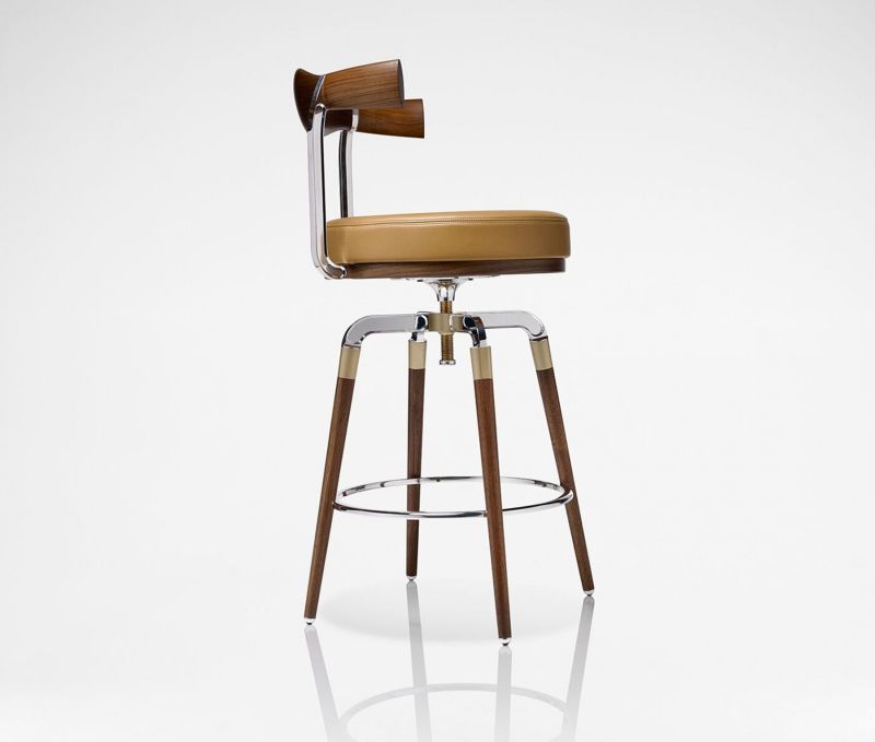 David Linley’s Rifle Bar Stool with Shotgun-Inspired Legs