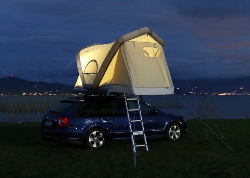 GT Roof Inflatable Rooftop Tent Can Also Float on Water