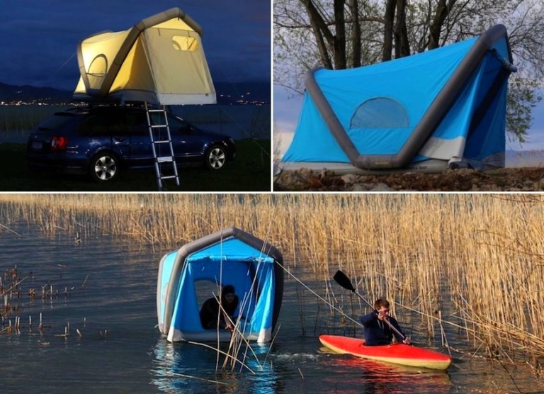 GT Roof Inflatable Rooftop Tent Can Also Float on Water