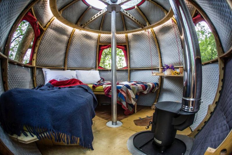 You can Rent This Spherical Treehouse for $145