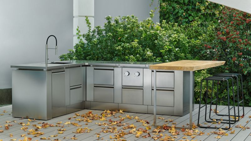 ROK Italia's Modulare01: Exquisite Modular Outdoor Kitchen
