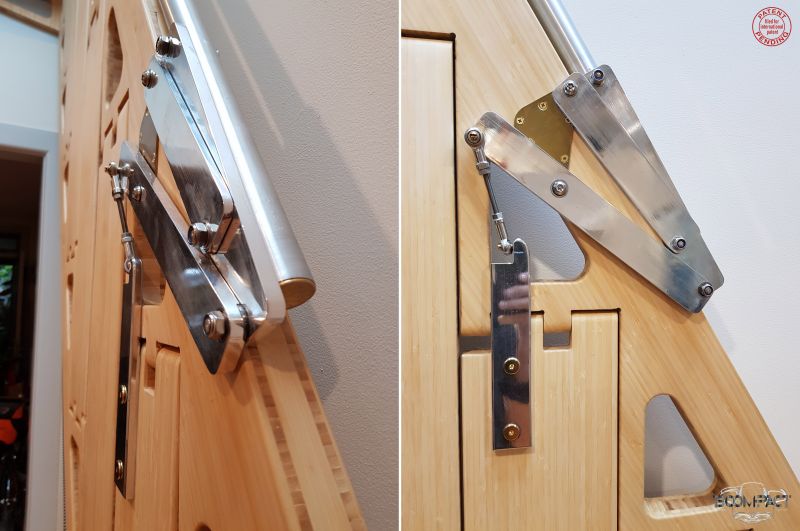 Bcompact Hybrid Stairs Fold Flat to Provide More Living Space